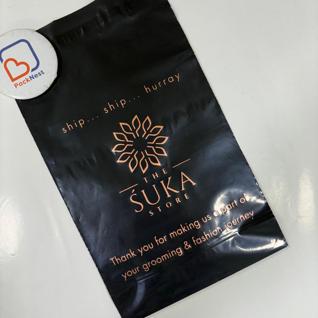9 x 13 inch Custom Courier bags Black – Packnest